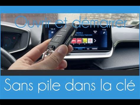 Comment démarrer sa Peugeot sans pile dans la clé 208 508 2008 3008