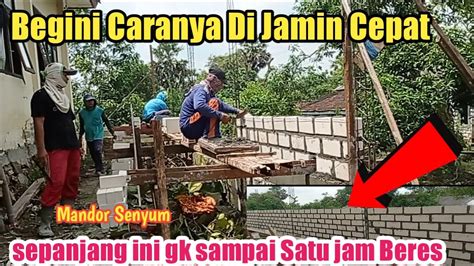 TUTORIAL TUKANG CARAPASANG BATU BATA KUMBUNG PALING CEPAT Serbakreatif