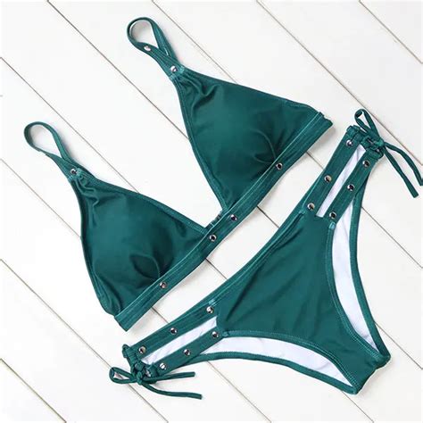 2017 New Sexy Micro Bikinis Women Swimsuit Swimwear Halter Brazilian