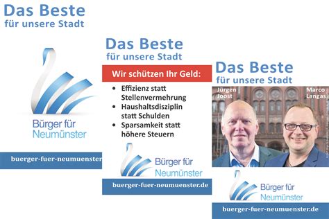 Unsere Plakate B Rger F R Neum Nster
