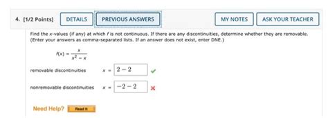 solved find the x values if any at which f is not