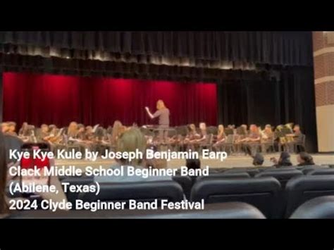 Kye Kye Kule By Joseph Benjamin Earp Clack Middle School Beginner