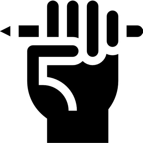 Hand Basic Straight Filled Icon