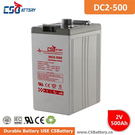 DC2 500 2V 500Ah Deep Cycle AGM Battery