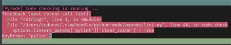 Keyerror Pylint Issue Python Mode Python Mode Github