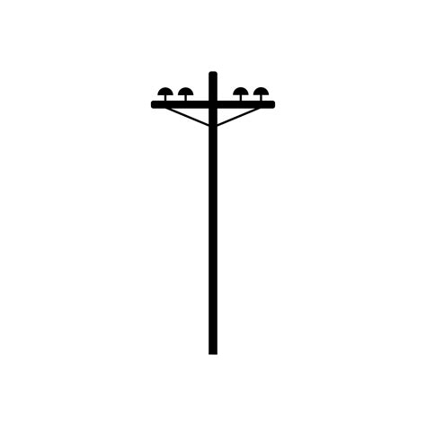 Electricity Tower Icon Vector Transmission Tower Illustration Sign