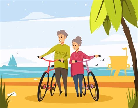 Old Couple Beach Stock Illustrations 1444 Old Couple Beach Stock Illustrations Vectors