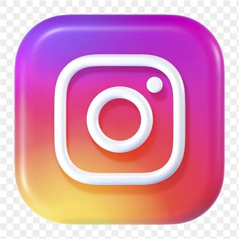 D Instagram Icon For Social Media