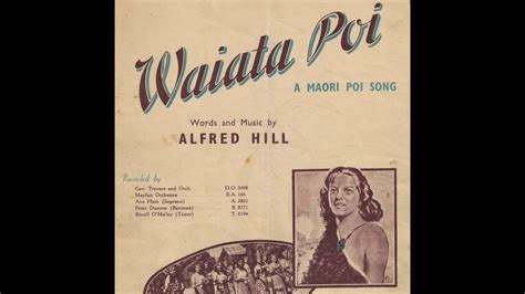 Waiata Poi 1955 Inia Te Wiata YouTube