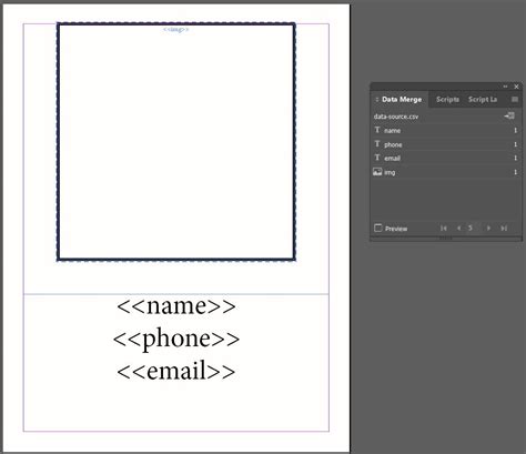InDesign Data Merge Multiple Images