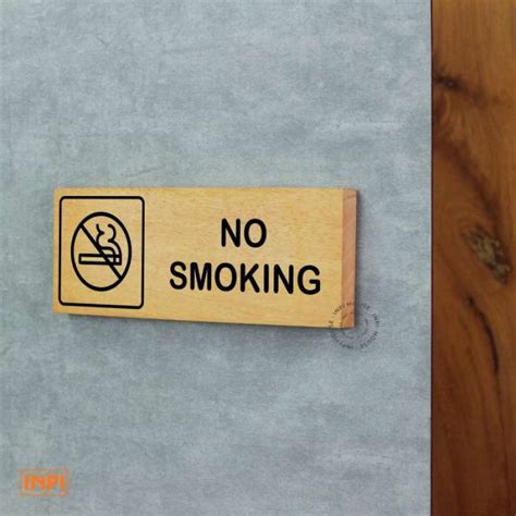 Jual No Smoking Sign System Papan Tanda Dilarang Merokok Wall