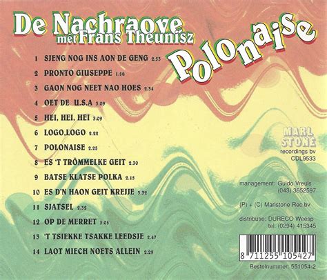 De Nachraove Met Frans Theunisz De Nachraove Met Frans Theunisz CD