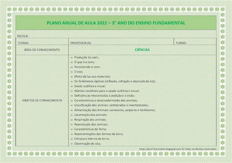 Blog Da Profa Francinete Planejamento Anual Ano Alinhado Bncc