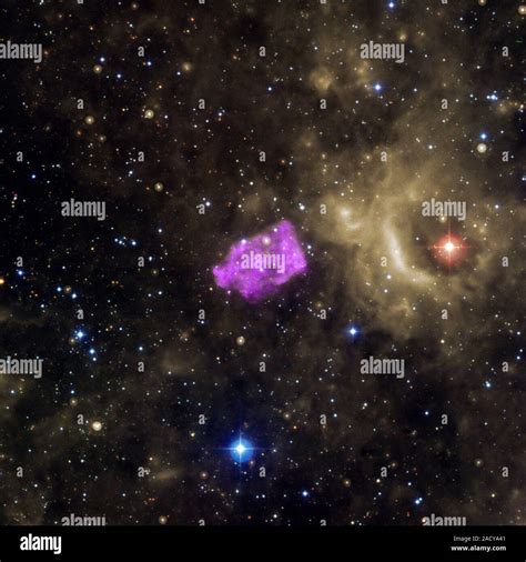 Supernova Remnant Composite Image Showing The Remains Of A Supernova