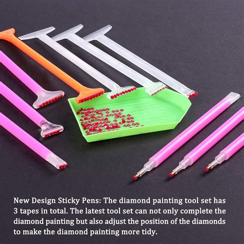New 102Pcs 5D Diamond Painting Pen Cross Stitch Tools Set DIY