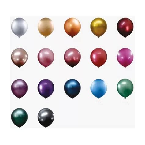 Balão Bexiga 5 Polegadas 25 Unidades Metalizado Alumínio MercadoLivre