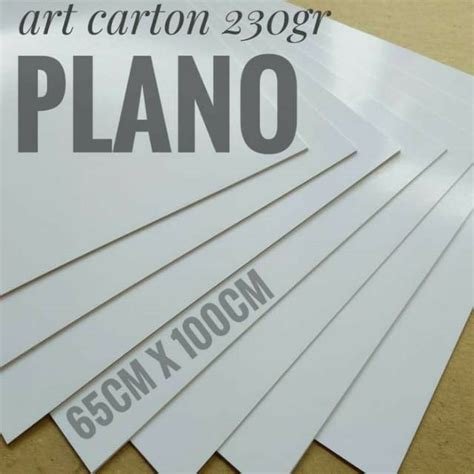 Jual Lembar Kertas Art Carton Gsm Karton Glossy Uk Plano