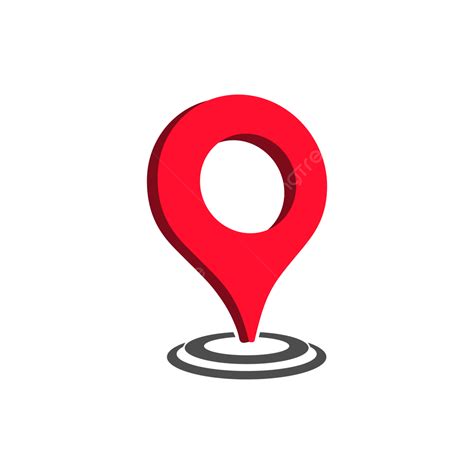 Map Pointer Icon Gps Location Symbol Flat Design Style Vector Business
