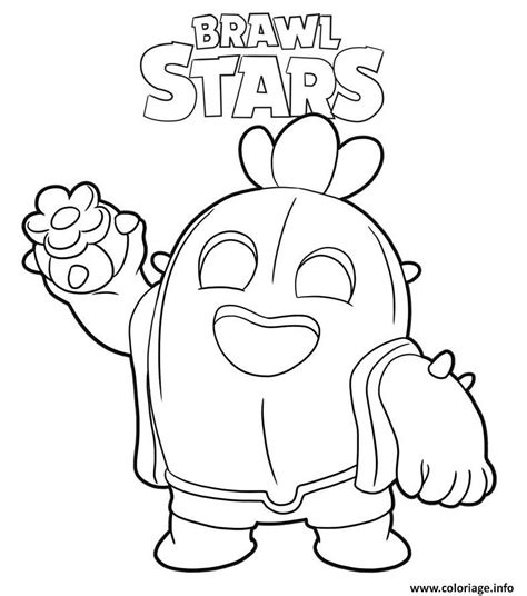 Coloriage Brawl Stars Spike Dessin Brawl Stars à imprimer