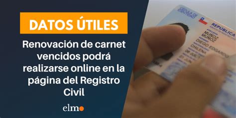 Adiós filas Registro Civil habilita sistema para renovar online los