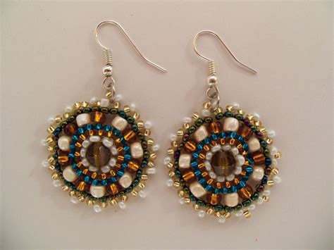Aretes Tejidos En Mostacilla Aretes Bisuteria Mostacilla