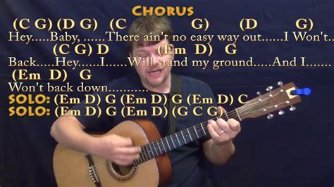 I Won T Back Down Tom Petty Strum Guitar Cover Lesson With Chords