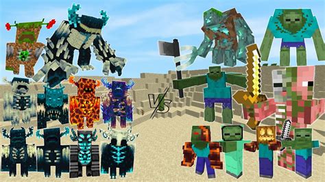 All Wardens Vs All Zombies Mutant Titan Zombie Vs Warden