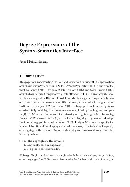 pdf degree expressions at the syntax semantics interface jens fleischhauer