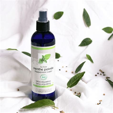 Eau florale de menthe poivrée certifiée BIO Laboratoire Haut Ségala