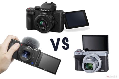 Best Vlogging Camera Panasonic G100 Sony ZV 1 Canon G7X