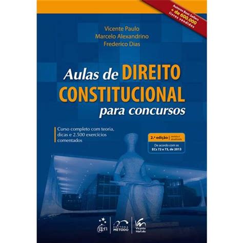Livro Aulas de Direito Constitucional Para Concursos 2ª Edição