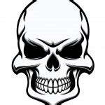 Jolly Roger With Eyepatch And Crossbones Logo Template Evil Skull