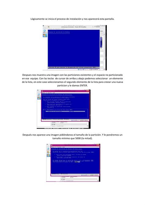 Instalacion De Windows Xp En Virtual Box Ii Particion PDF