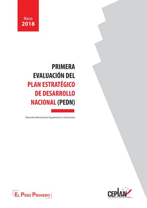 Pdf Informe De Evaluaci N Del Plan Estrat Gico De Desarrollo