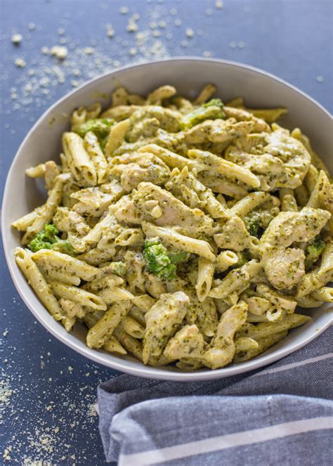 Easy Pesto Chicken And Broccoli Pasta Gimme Delicious