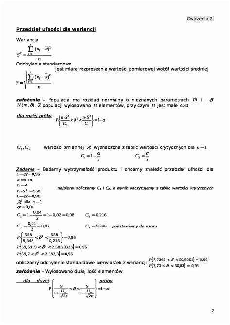 Statystyka matematyczna ćwiczenia 2 MWSE Notatek pl