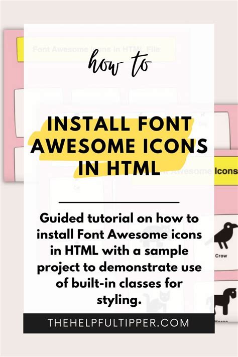 Guided Tutorial On How To Install Font Awesome Icons In HTML With A