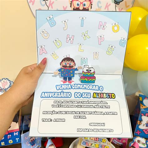 PROJETO PEDAGÓGICO ANIVERSÁRIO DO SEU ALFABETO Educa Arte Materiais