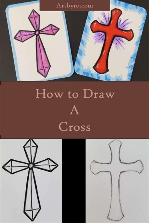 How To Draw A Cross Art By Ro Cross Drawing Easy Drawings For