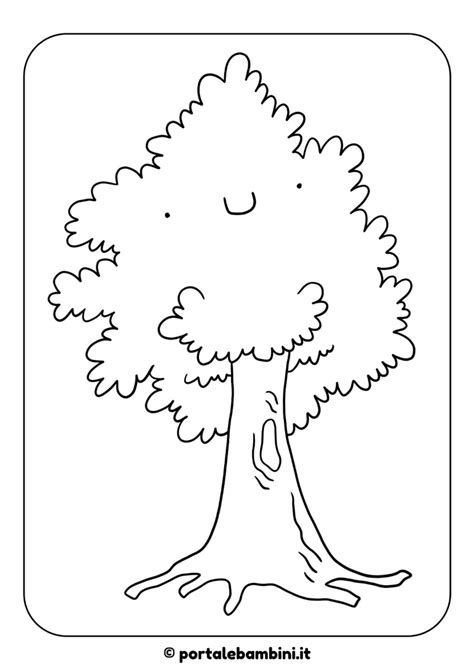Alberi Da Colorare Stampa Gratis Portalebambini It