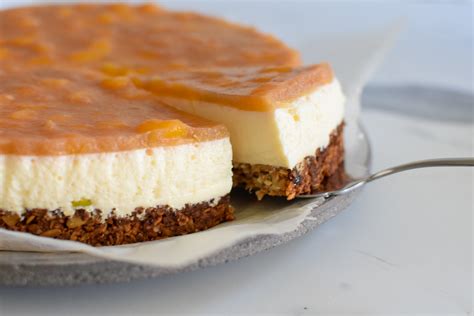 Plattekaastaart Met Rabarber En Mango Kris Kookt