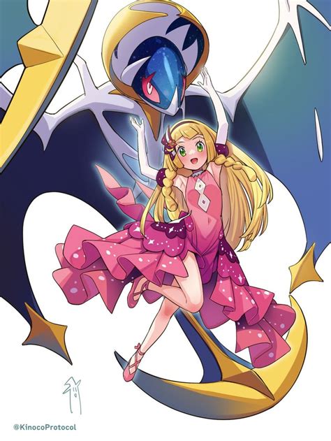 Lillie Lunala And Lillie Pokemon And More Drawn By Kinocopro