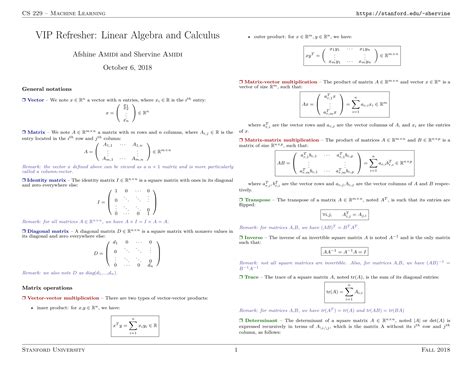 linear algebra and calculus cheat sheet globalsqa