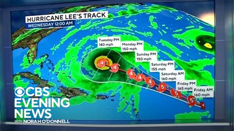 Hurricane Lee Intensifies Into Category Storm Youtube