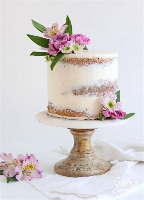 How To Frost A Flawless Semi Naked Cake Sugar Sparrow Naked Cake