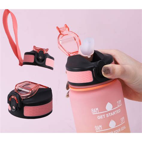 Garrafa De Gua Squeeze Marcador Tempo L Litro Promocao