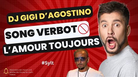L Amour Toujours DJ Gigi D Agostino Song Verbot Oktoberfest 2024 YouTube