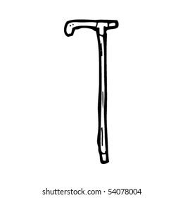 Walking Stick Drawing Stock Vector Royalty Free 54078004 Shutterstock