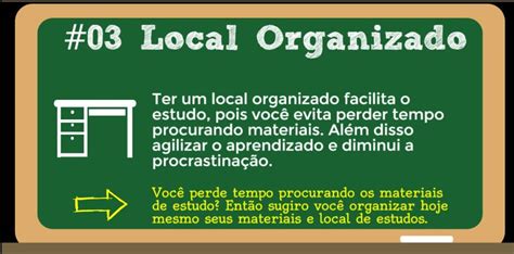 Infogr Fico Dicas De Como Se Organizar Para Estudar Projeto