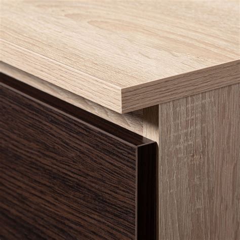 Nadstawka na szafę 90 cm 2 drzwi 2 półki Dąb Sonoma Wenge FABRYKA